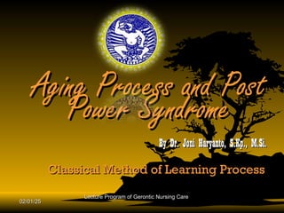 2. Aging Process HEALTH & Power Syndrome.ppt