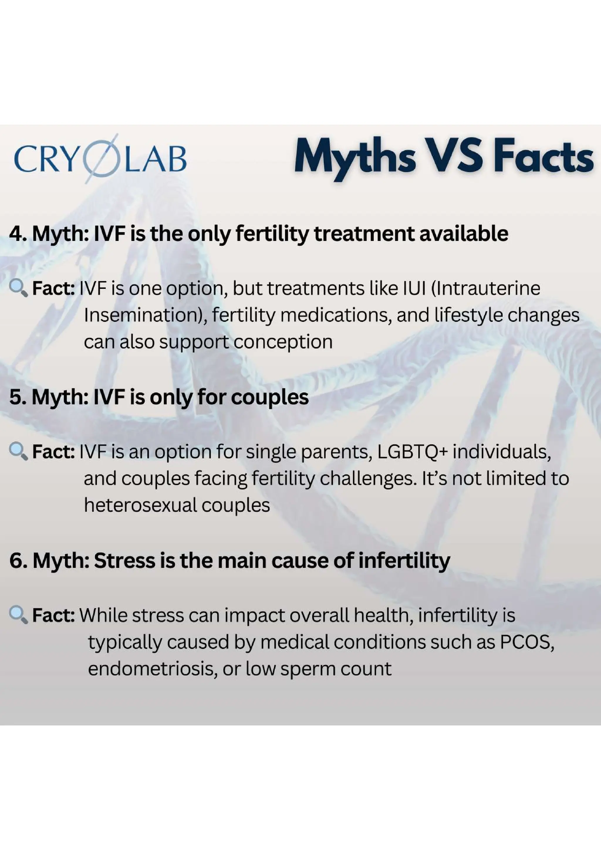 Busting IVF Misconceptions - Myths Vs Facts | PDF
