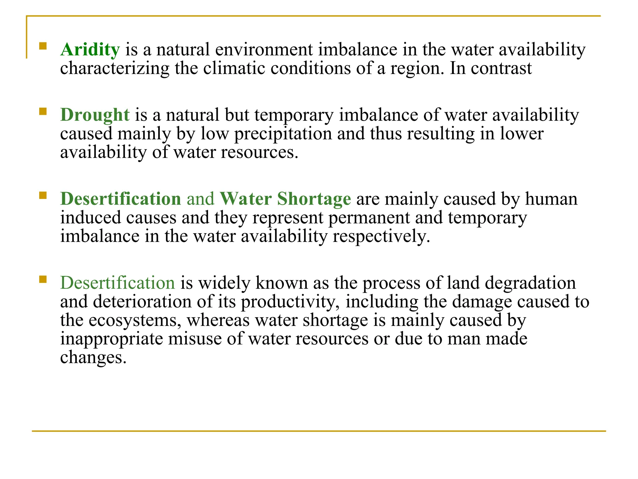 Water Scarcity Drought Management Mitigation | PPT
