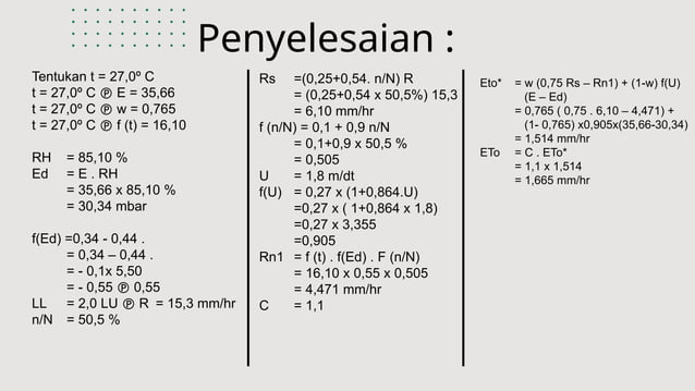 MATERI PERTEMUAN KE TIGA PADA MATA KULIAH HIDROLOGI | PPT