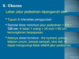 Mata Kuliah Rekayasa Lanskap Pedestrian Kota | PPT