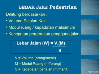 Mata Kuliah Rekayasa Lanskap Pedestrian Kota | PPT