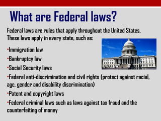 What is Law - Part 1 - The Origins of the US Law System | PPT
