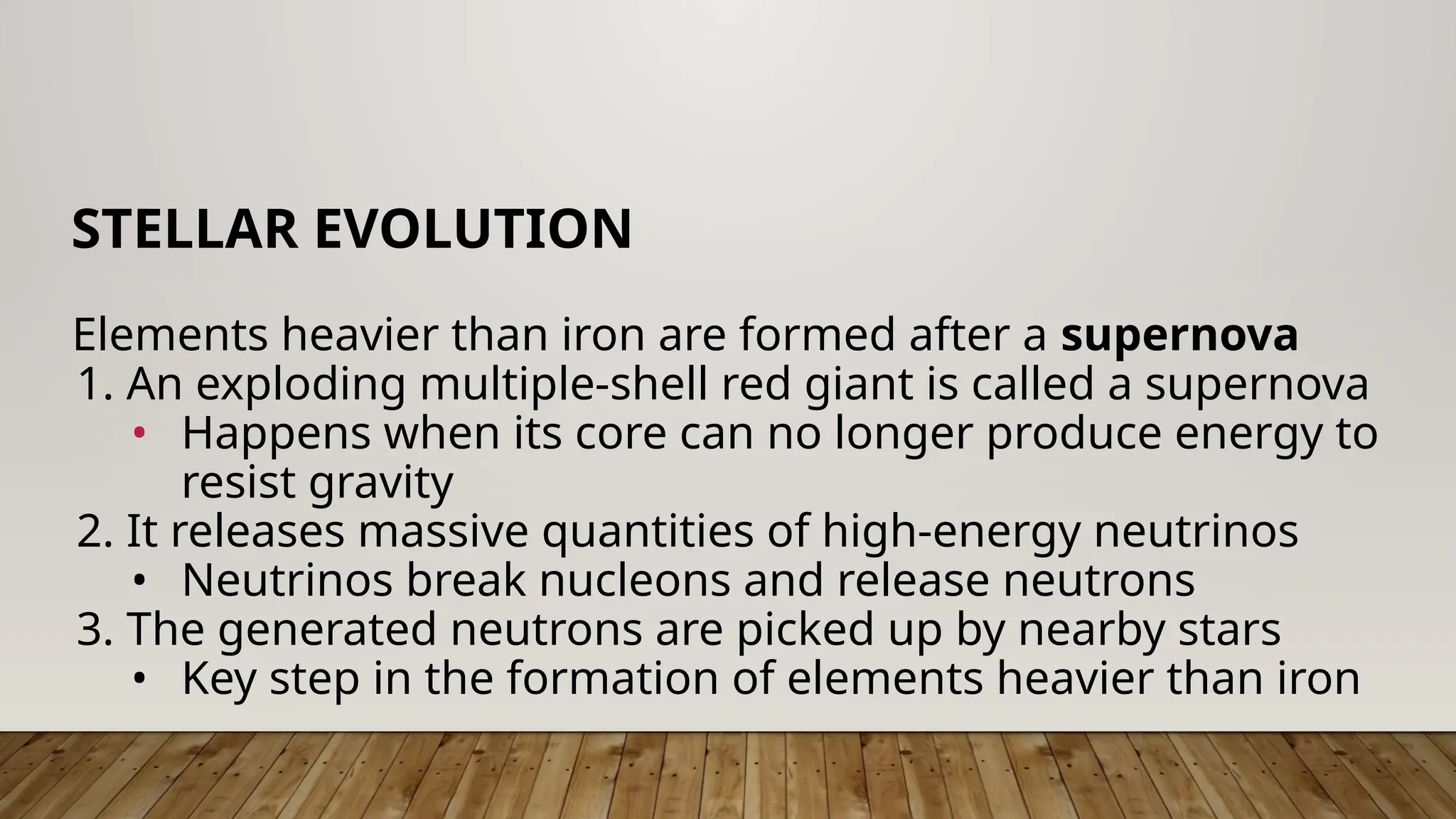 Stellar evolution and formation of heavier elements | PPTX