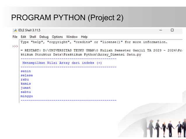 2. Array Satu Dimensi Struktur Data .ppt