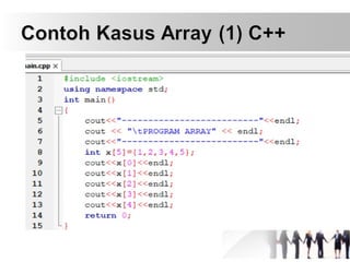 2. Array Satu Dimensi Struktur Data .ppt