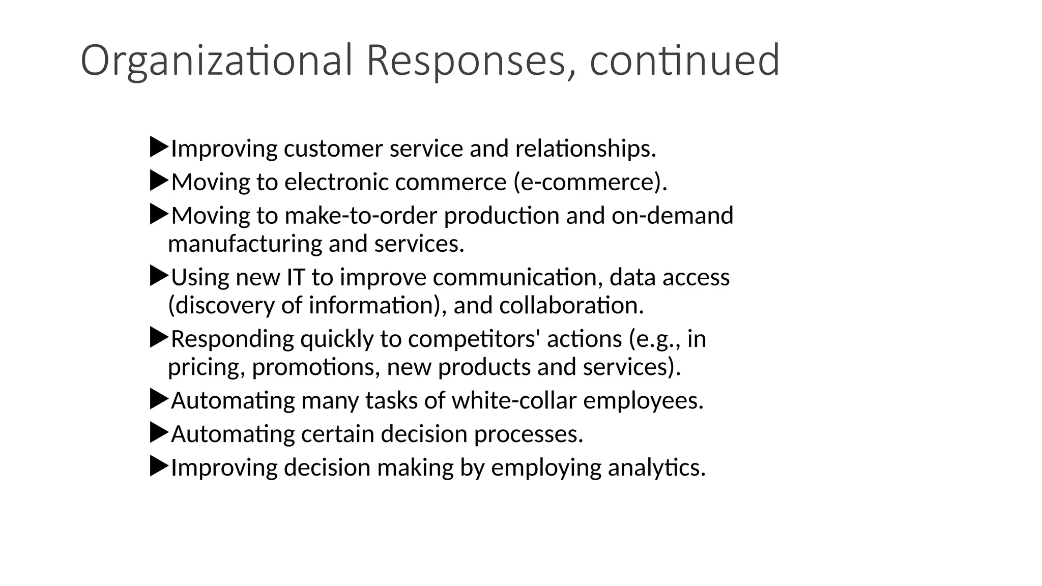 A Brief History of BI Organizational Responses, continued | PPTX