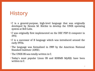 2. Introduction to 'C' Language (1).pptx