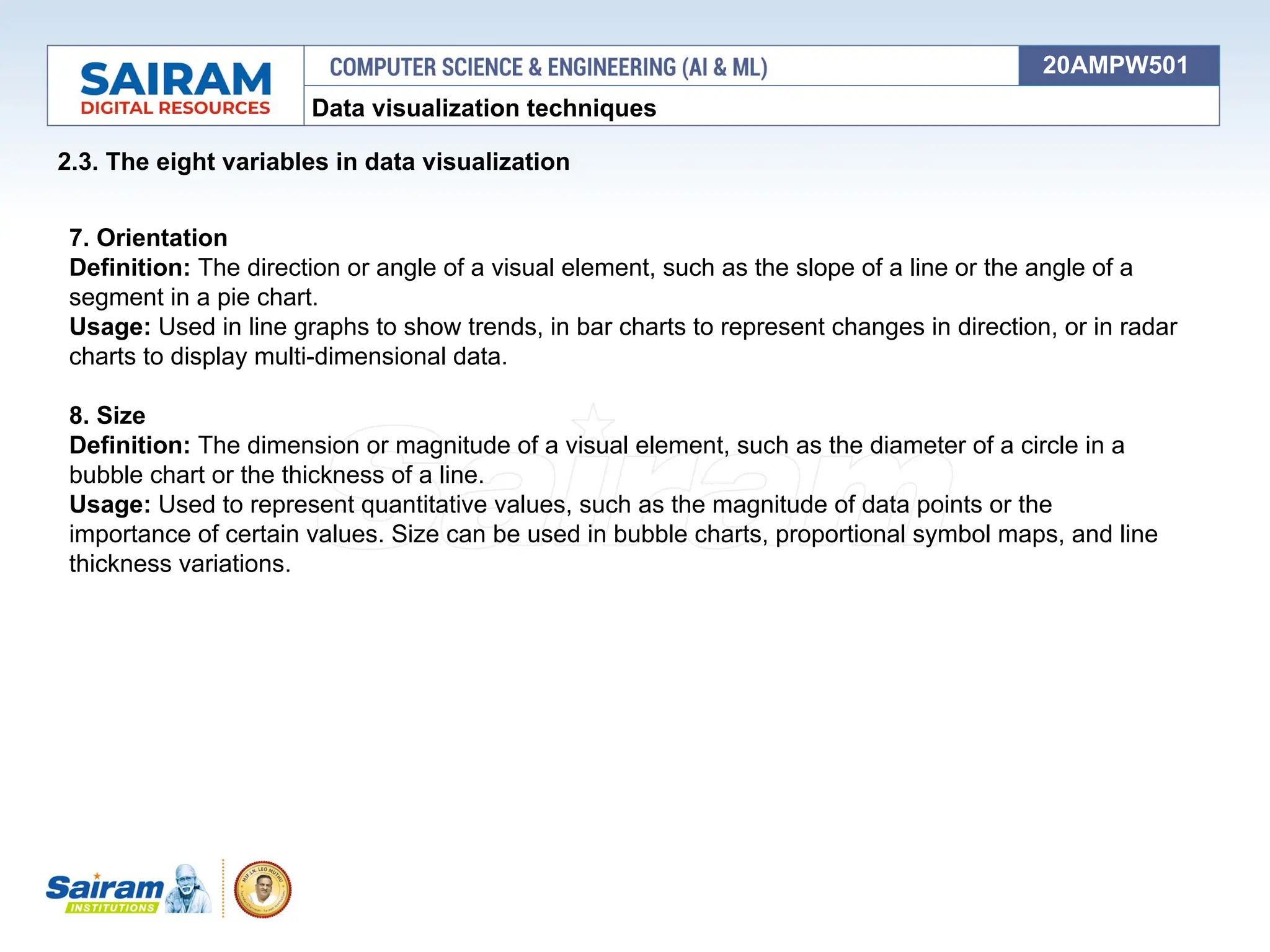 TYPES OF VISUAL VARIABLES................................. | PDF