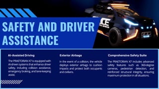 Elysian Motor Works (EMW) and NipsApp is proud to unveil the PRAETORIAN X7 XUV Police Tactical ...