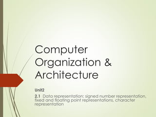 Data representation _ | PPT