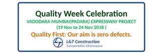 Banner Quality Week Celebration on construction | PPTX