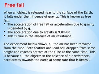 2.motion graphs of physics igcse 0625 notes | PPTX