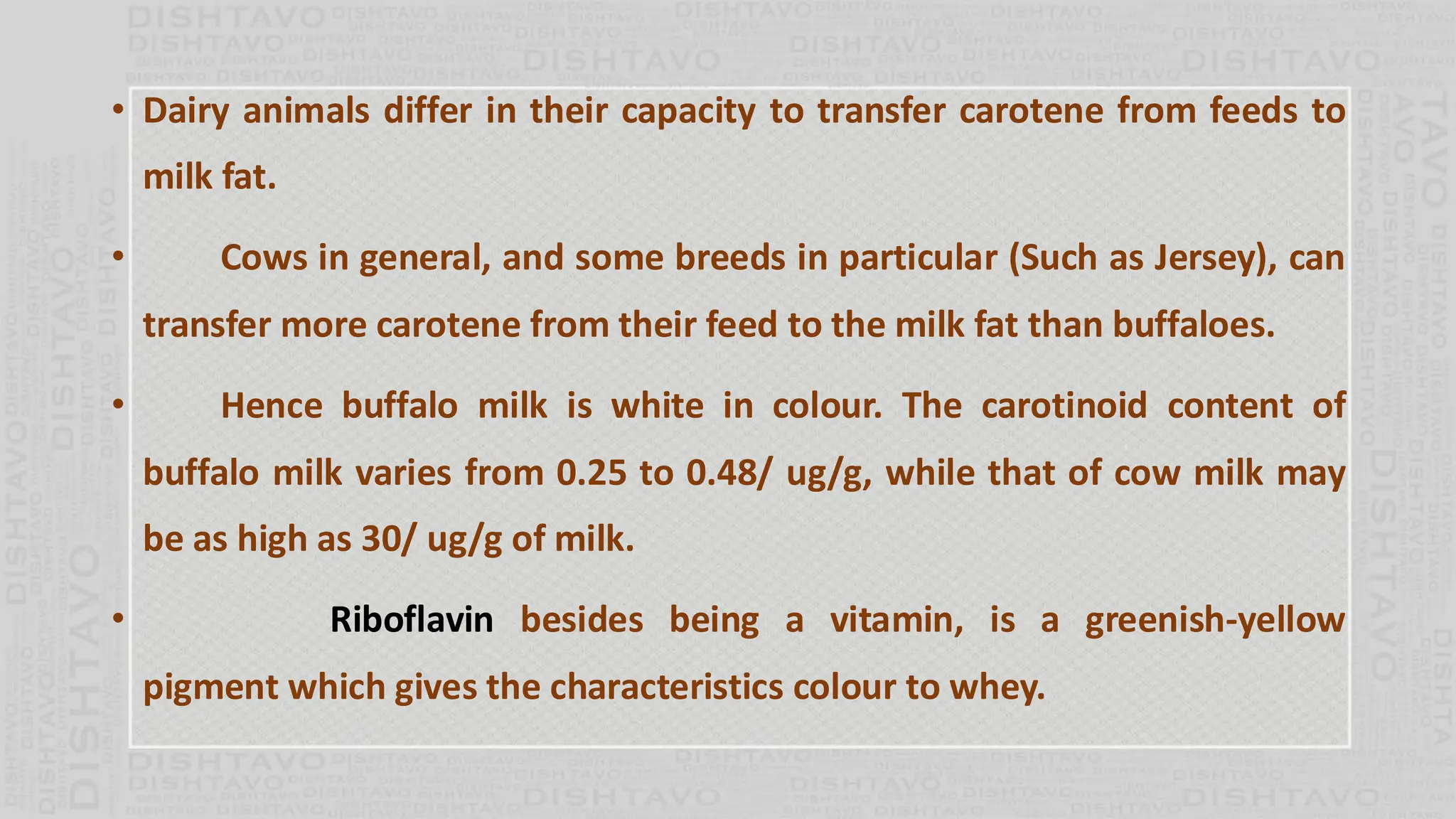 2. Definition of milk_ composition of milk of different livestock ...