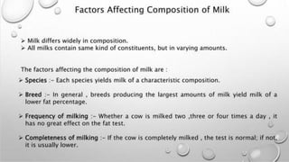 2. Definition of milk_ composition of milk of different livestock ...