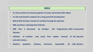 2. Definition of milk_ composition of milk of different livestock ...