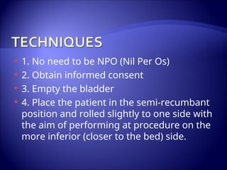 Paracentesis in the hospital setup with steps of how to perform the ...