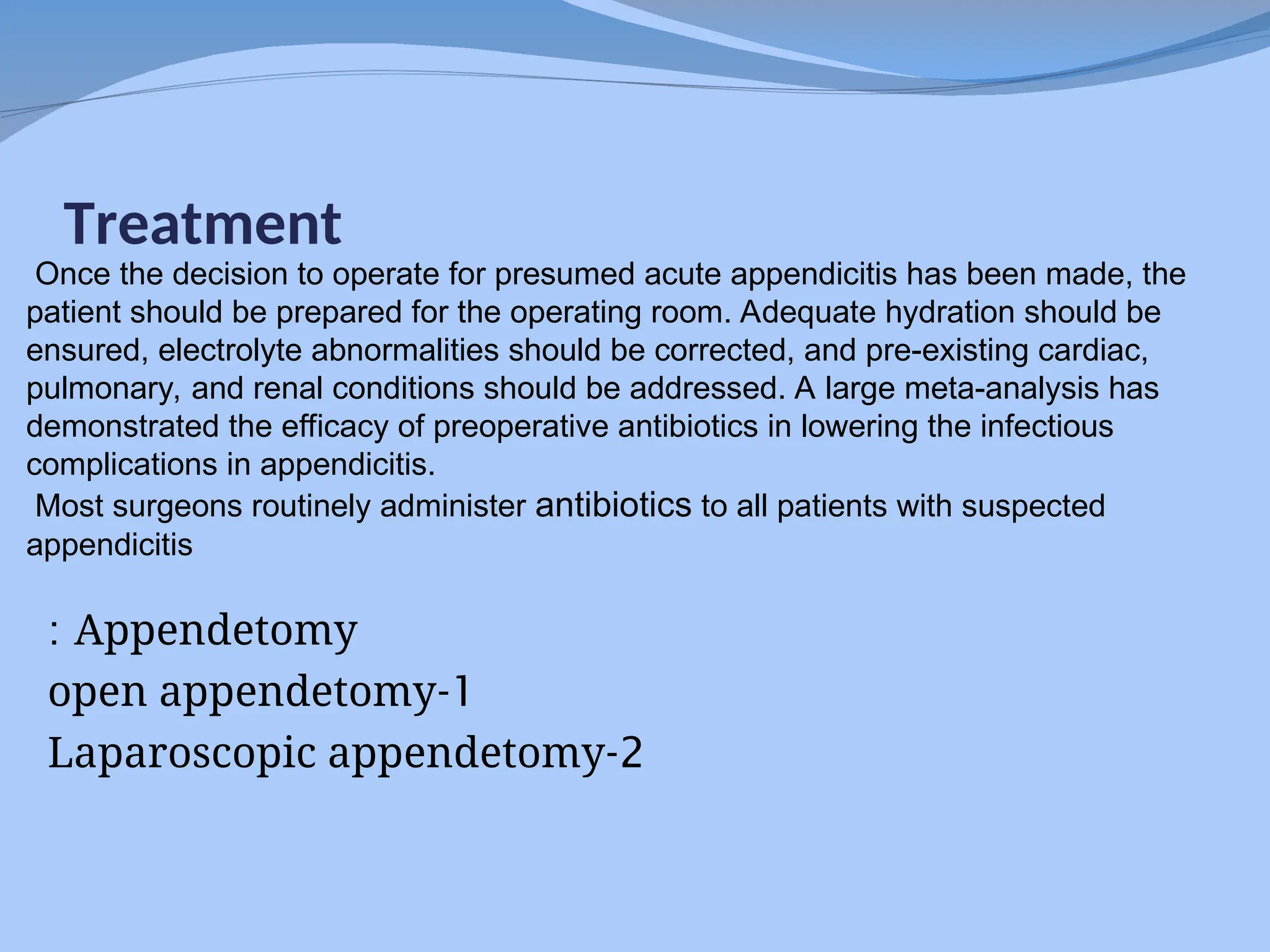Theme of lecture: Acute appenditis. The purpose of lecture: to acquaint ...