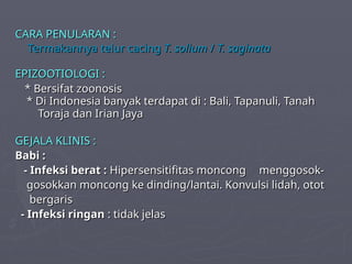 2.Cestodosis (Cacing Pita ) pencegahan dan cara penularan dari cacing ...