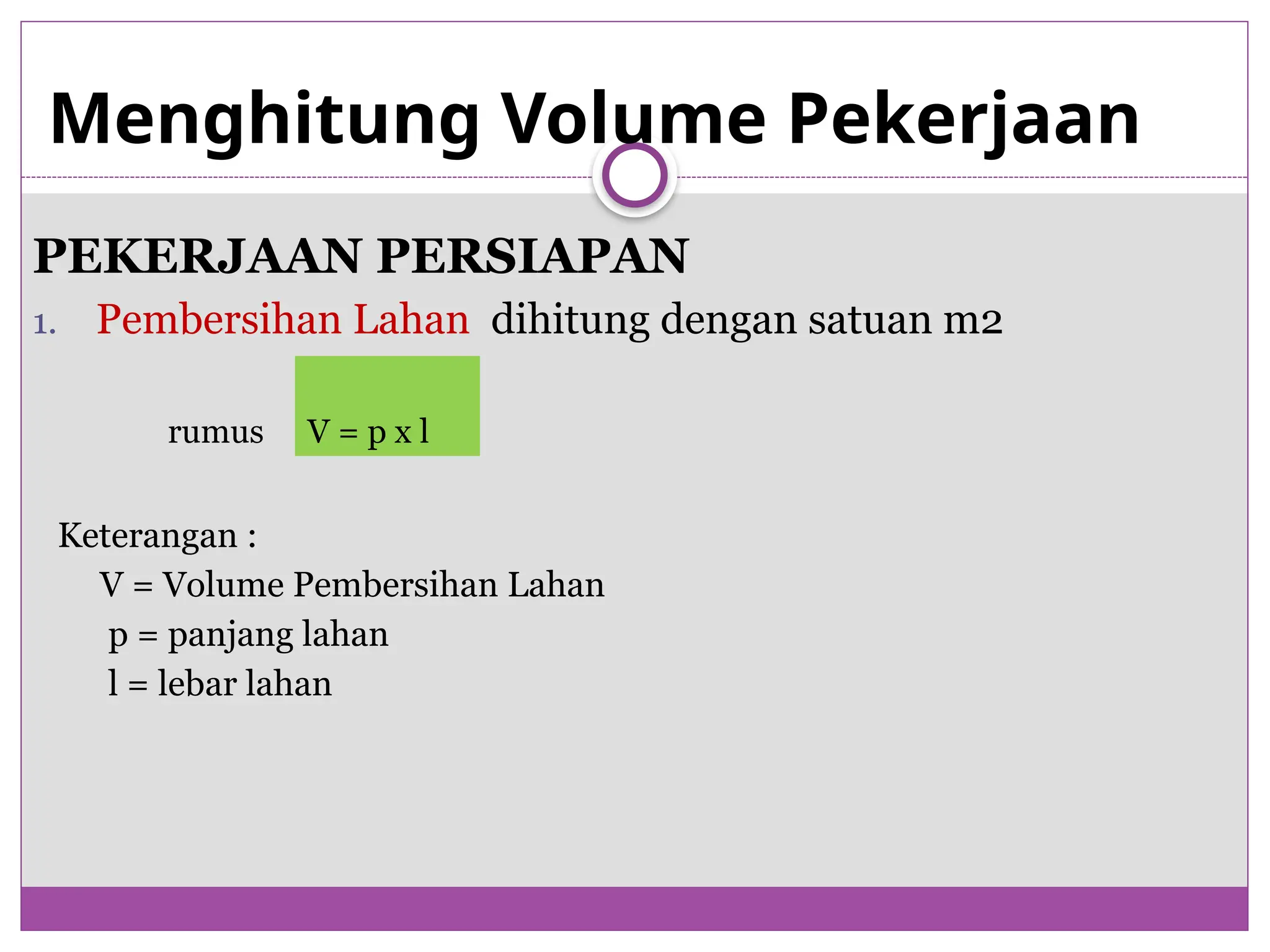 Menghitung Volume Pekerjaan dalam Rencana Anggaran Biaya Bangunan | PPTX