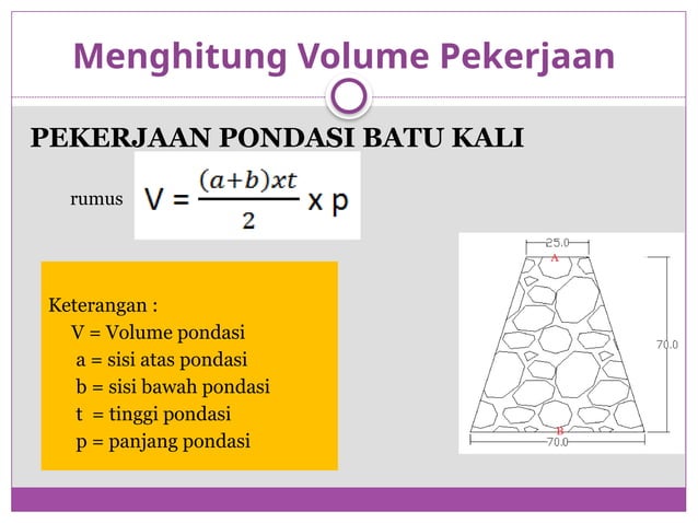 Menghitung Volume Pekerjaan dalam Rencana Anggaran Biaya Bangunan | PPTX