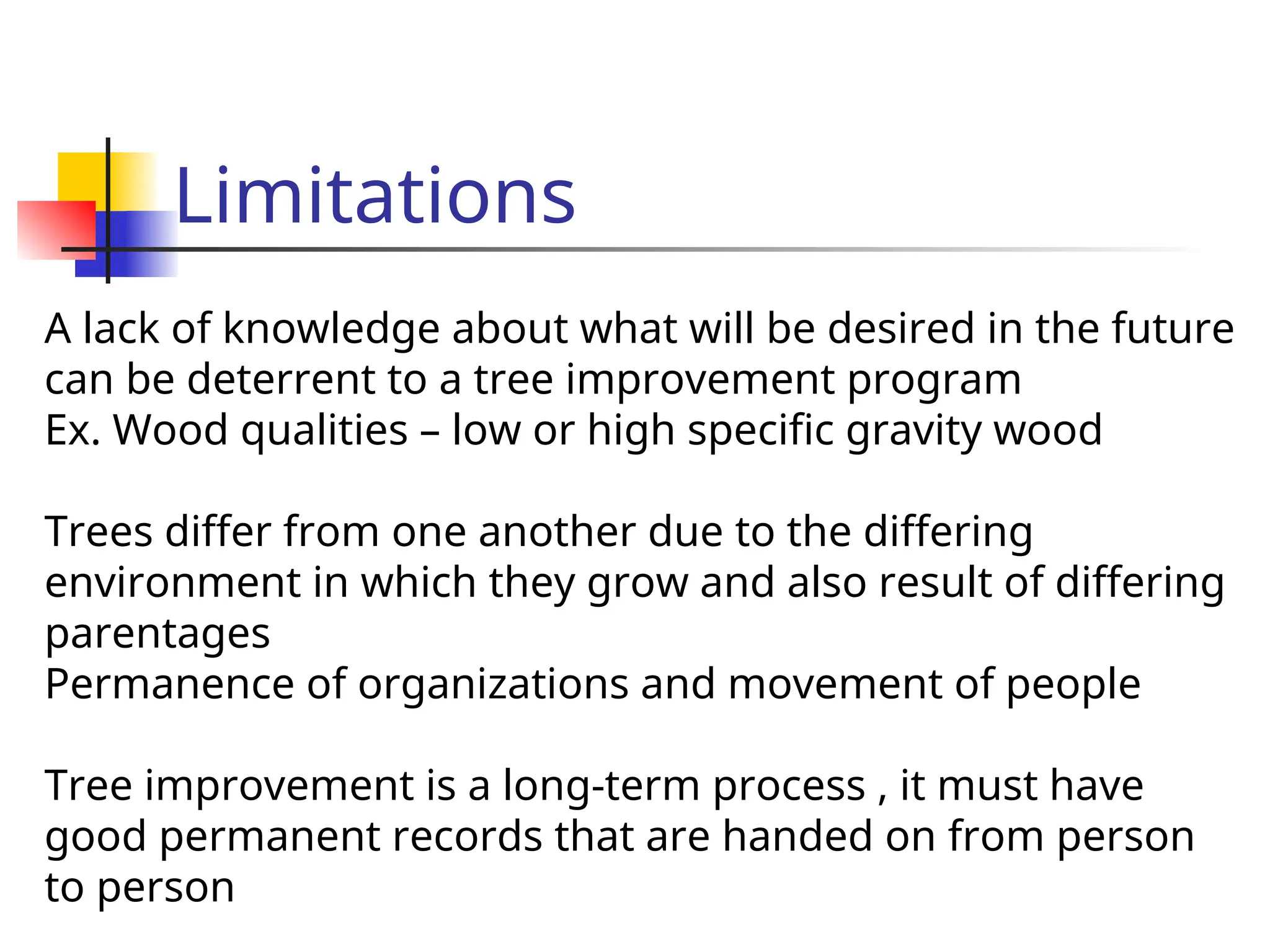 General concept of tree Improvement in Forestry | PPT