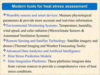 Understanding & monitoring-- heat stress | PPTX