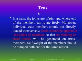Trusses and types of trusses in design and construction | PPT