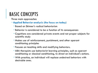 Behavioral therapy is a type of therapy. | PPT