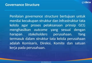 Materi Kerangka Tata Kelola Perusahaan dan Pengendalian | PPTX