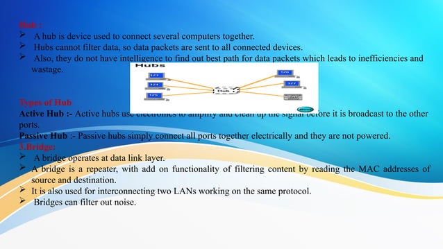types of networking devices mca ll semester | PPT