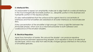 2. Emulsion and their types presentation | PPTX