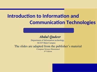 information communication technology ict | PPT