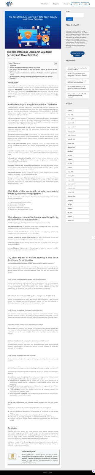 Machine Learning: A Game-Changer in Cybersecurity | PDF