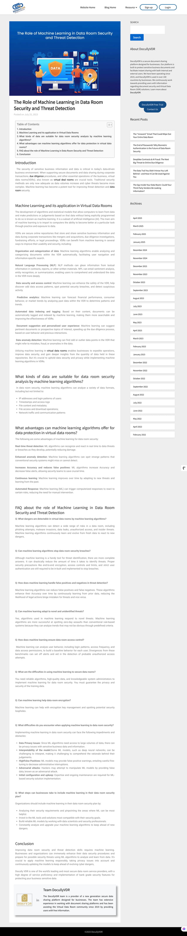 Machine Learning: A Game-Changer in Cybersecurity | PDF