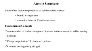 Atomic structure and bonding Engineering materials I.pptx