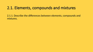 CIE IGCSE Chemistry Topic 2 - Atoms, elements and compounds | PPTX