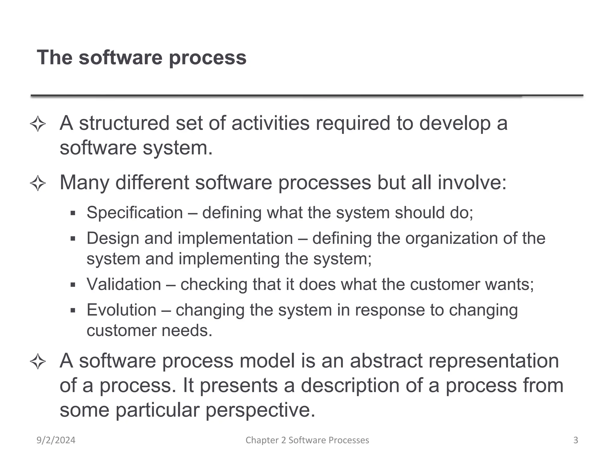 COMP401 Software Engineering: Software Processes | PDF
