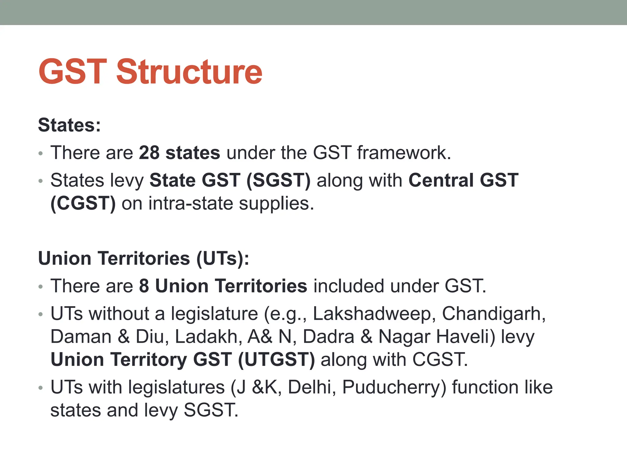 2.Goods and Services tax (GST) framework | PDF