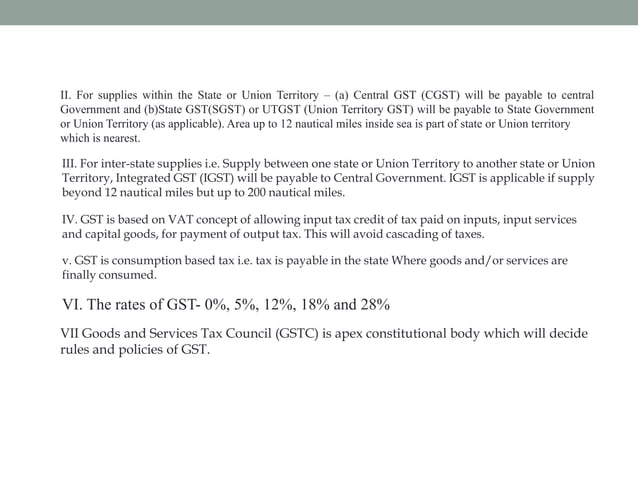 2.Goods and Services tax (GST) framework | PDF
