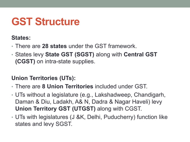 2.Goods and Services tax (GST) framework | PDF