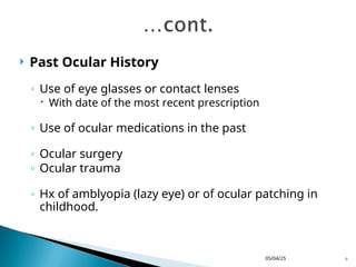2. Ocular History & Physical Examina.ppt