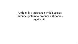 Antigen and its structure and functions. | PPTX
