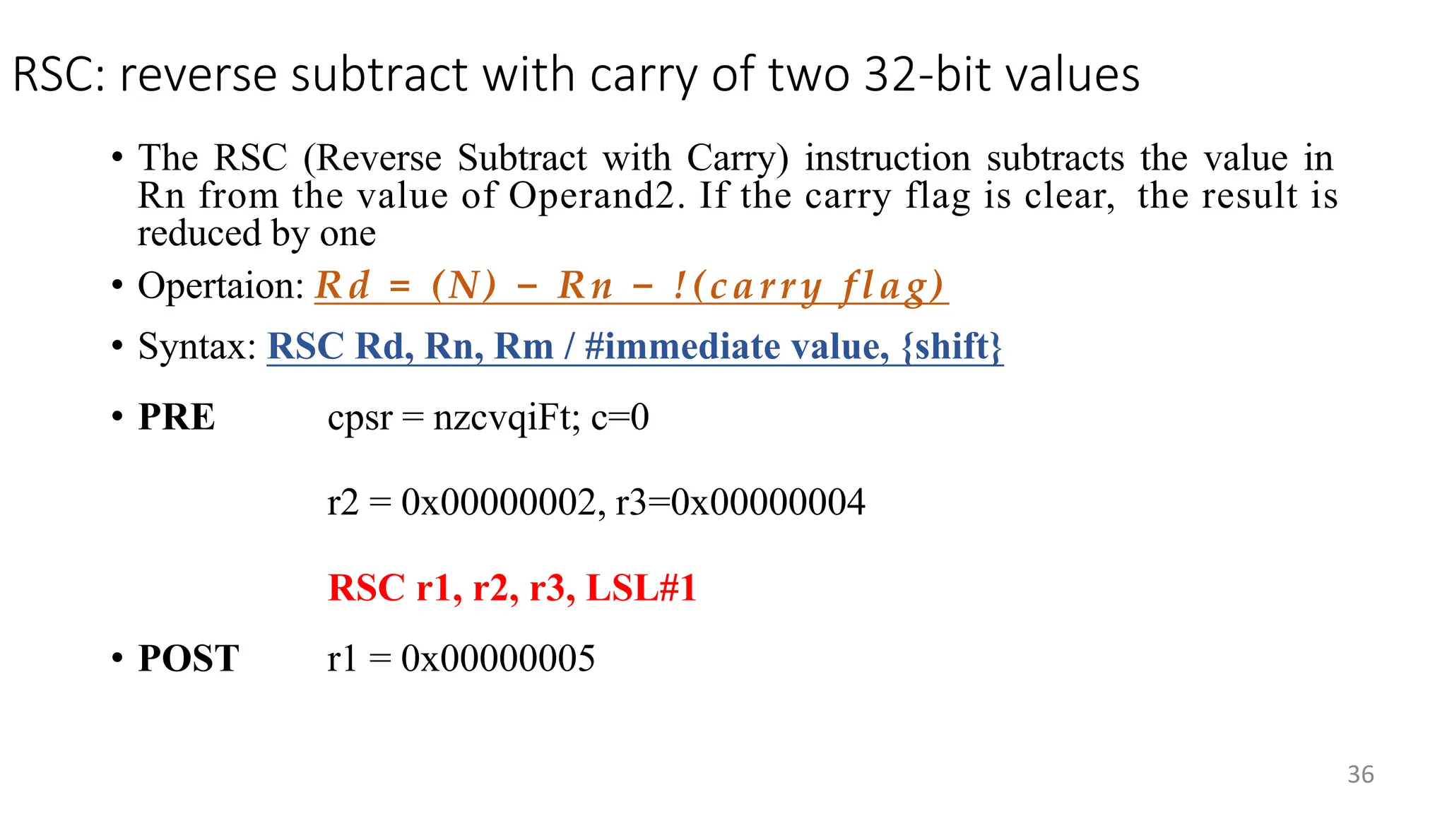 ARM programming basics for data typeswith examples | PPT