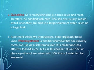 various drugs and chemicals use din aquaculture | PPT