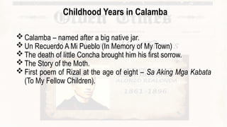 Advent of a National Hero (Childhood Journey of Rizal) | PPTX