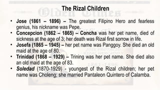 Advent of a National Hero (Childhood Journey of Rizal) | PPT