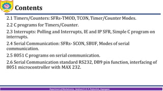 8051 Timers, Interrupts and Serial Communication | PDF