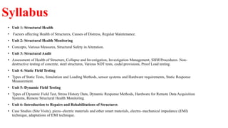 Structural Health Monitoring ( SHM) system | PDF