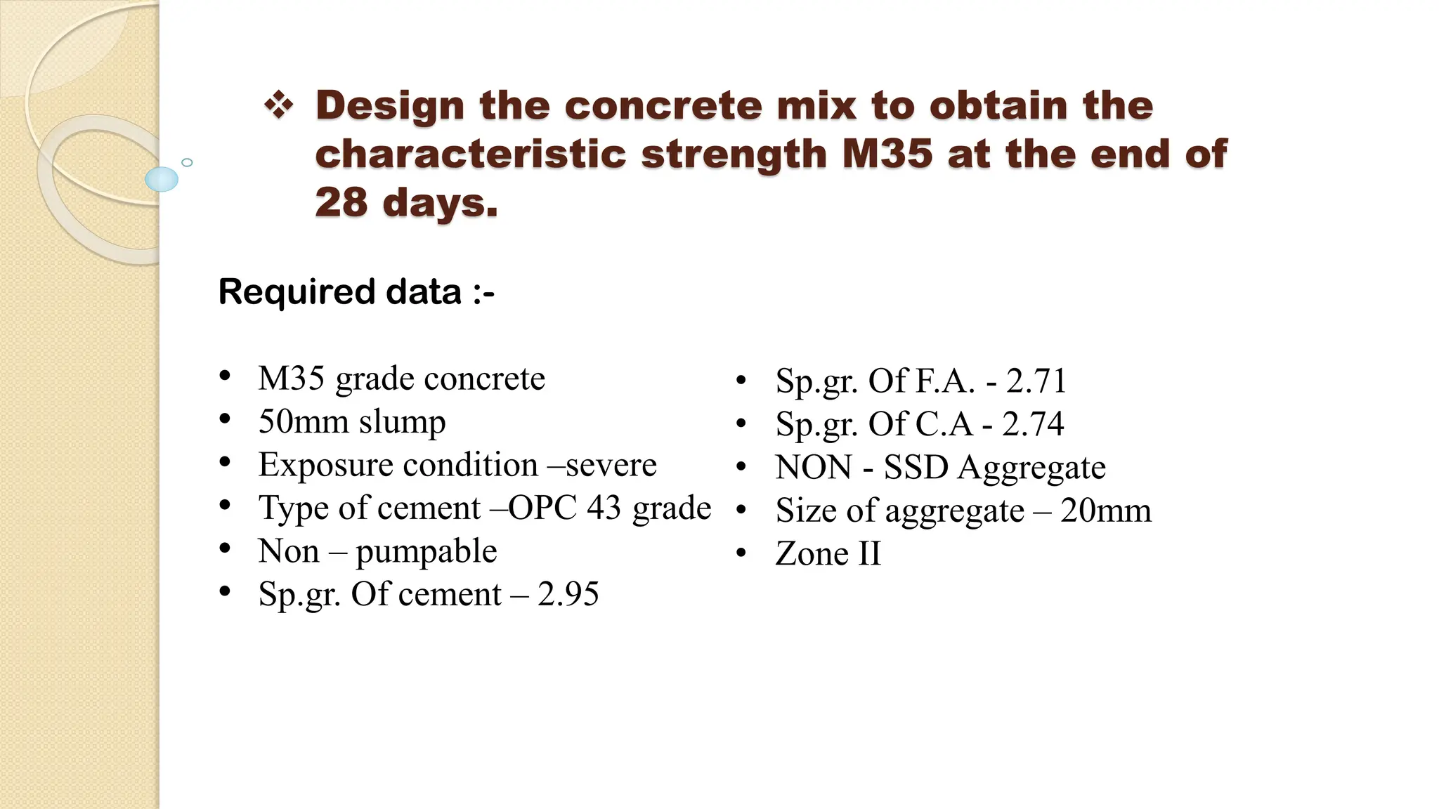 2. CT M35 Grade Concrete Mix design ppt.pdf